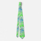Swirl Patterns Abstract Colorful Bright Neon Green Neck Tie | Zazzle