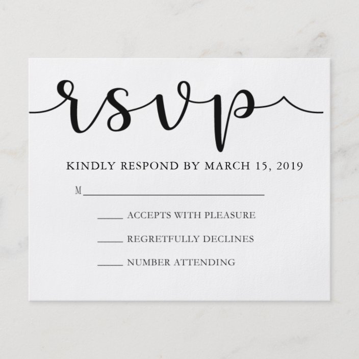 Swirl RSVP | Budget Flyer | Zazzle.com
