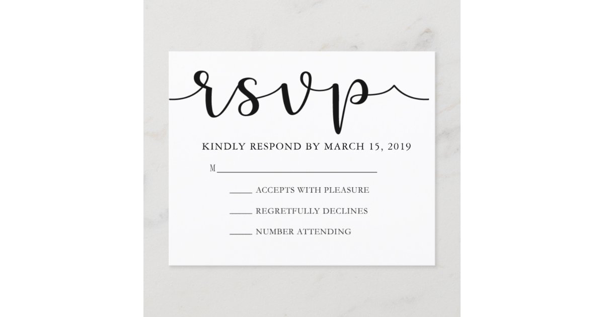 Swirl RSVP | Budget Flyer | Zazzle