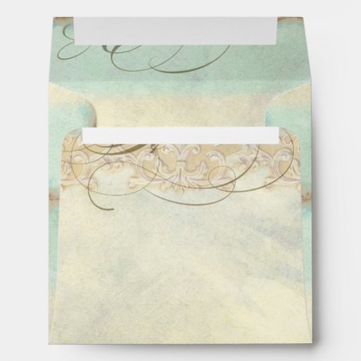 Swirl Shells Sand n Sea Beachy Ocean Coastal Beach Envelope | Zazzle