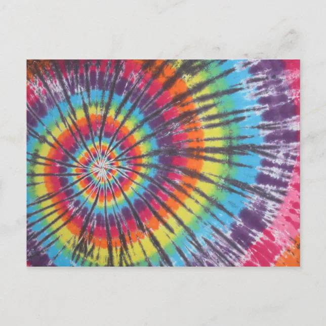Swirl Tie Dye Postcard | Zazzle