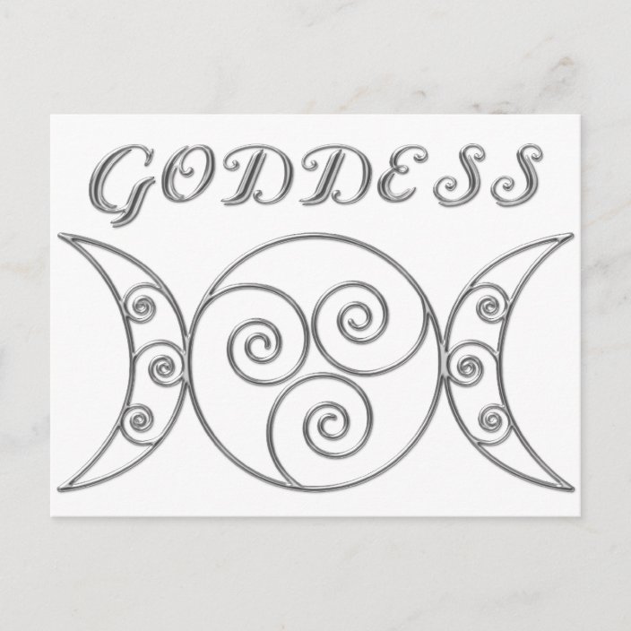 Swirl Triple Goddess Symbol Postcard | Zazzle.com