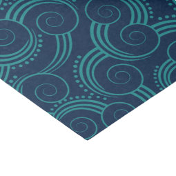 Swirly Ocean Waves Tissue Paper | Zazzle