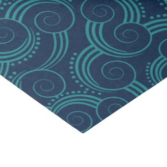 Swirly Ocean Waves Tissue Paper | Zazzle