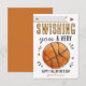 Swish Basketball Classroom Valentine's Day Card | Zazzle