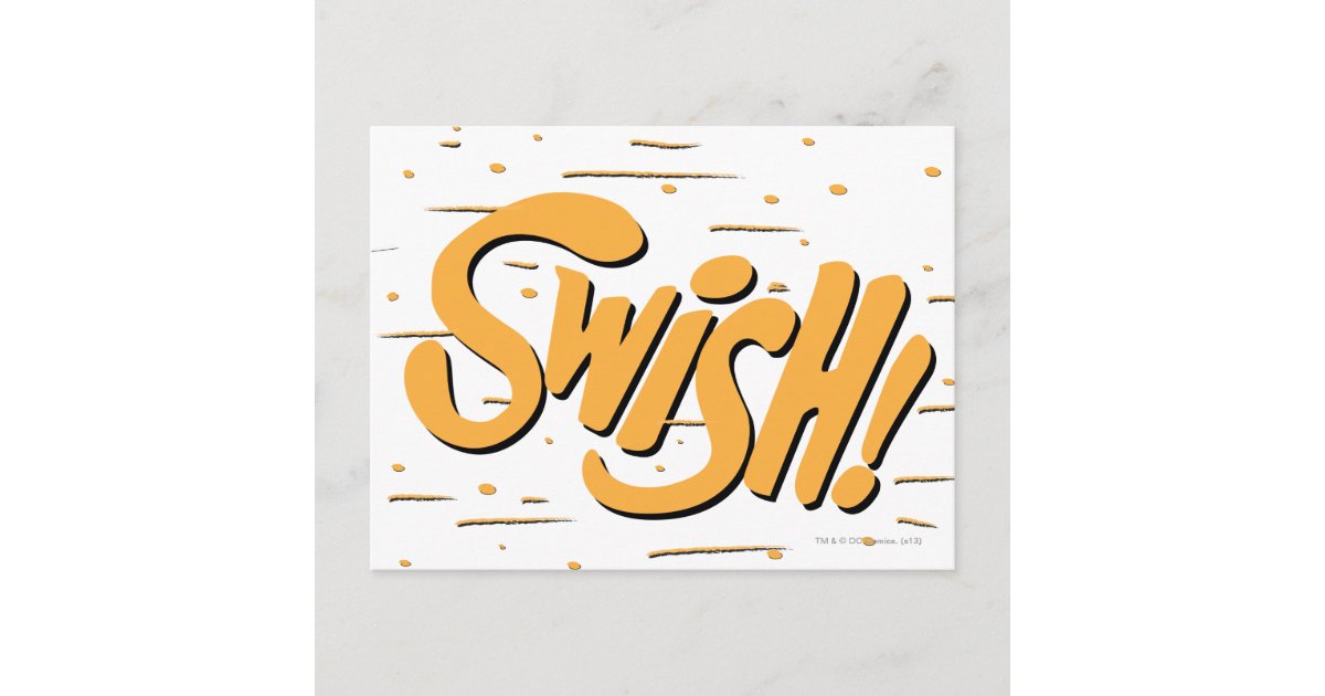 SWISH! POSTCARD | Zazzle