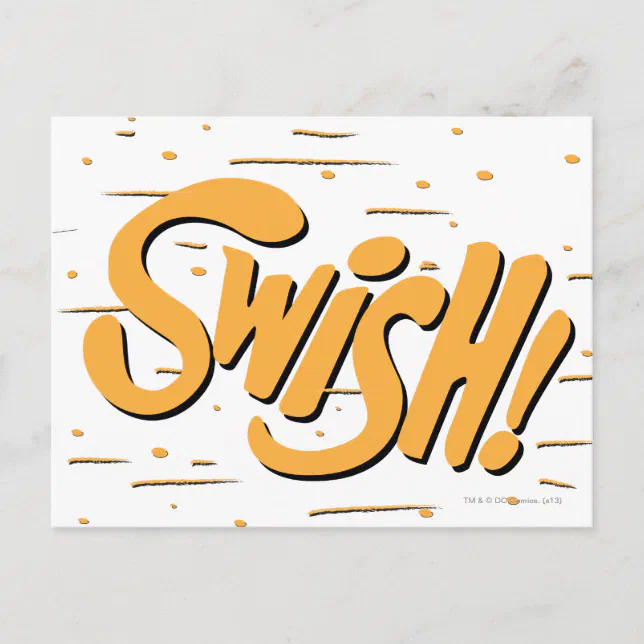 SWISH! POSTCARD | Zazzle