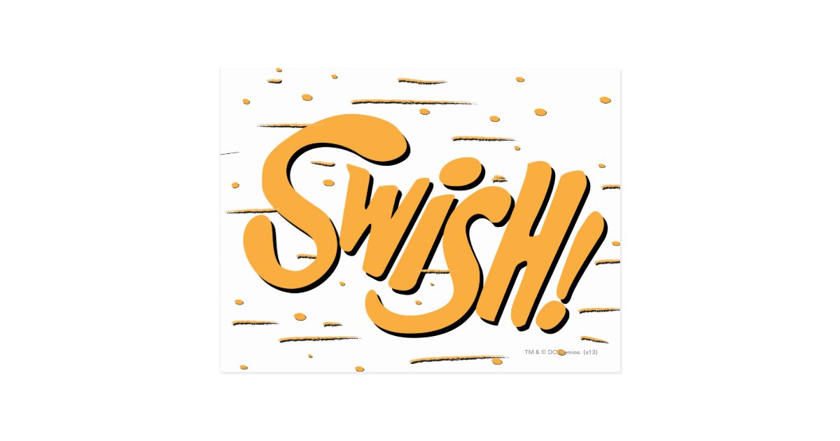 SWISH! POSTCARD | Zazzle.com