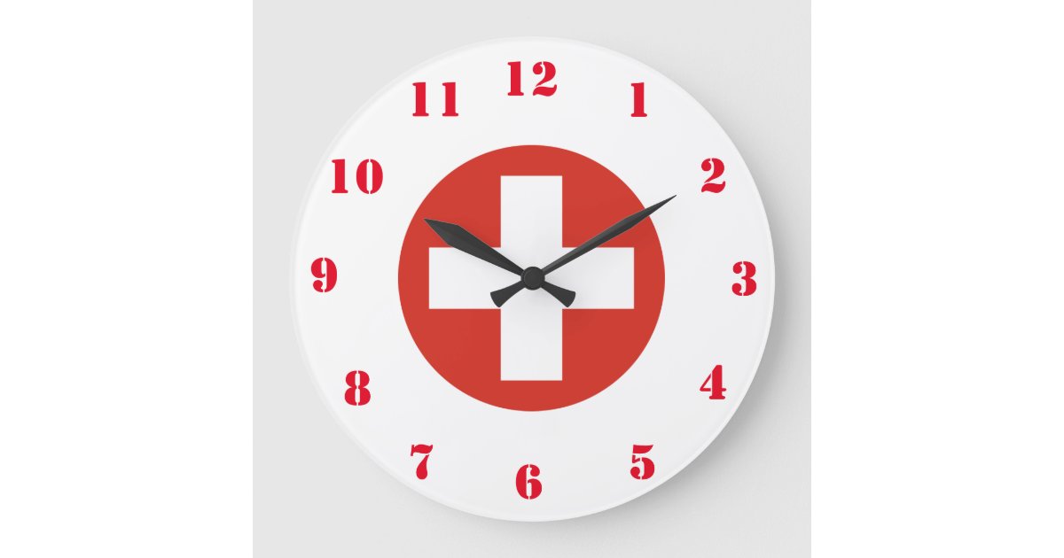 Swiss Air Force Wall Clock | Zazzle