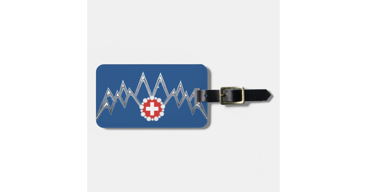 Swiss Alps Luggage Tag | Zazzle