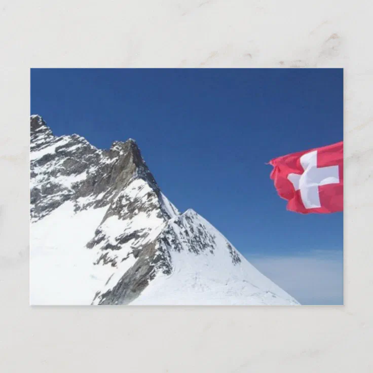 SWISS ALPS POSTCARD | Zazzle