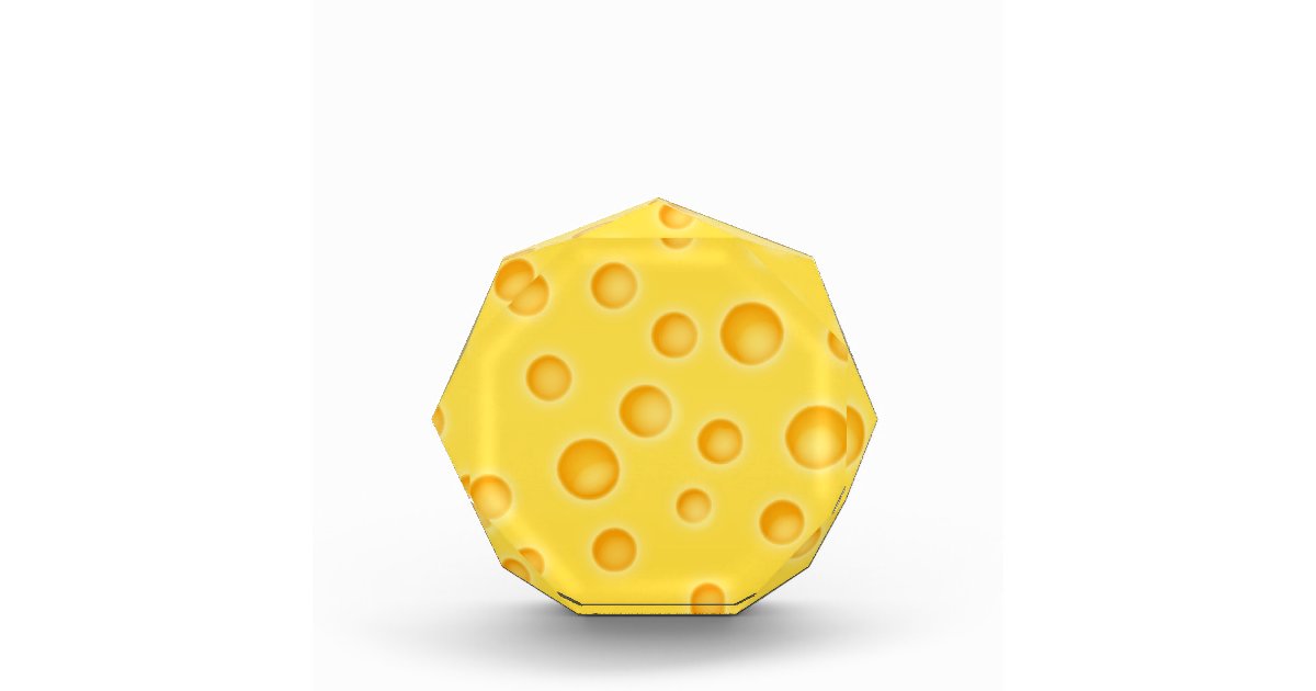 Swiss Cheese Cheezy Texture Pattern Award | Zazzle