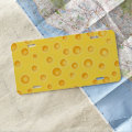 Swiss Cheese Cheezy Texture Pattern License Plate | Zazzle