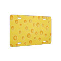 Swiss Cheese Cheezy Texture Pattern License Plate | Zazzle