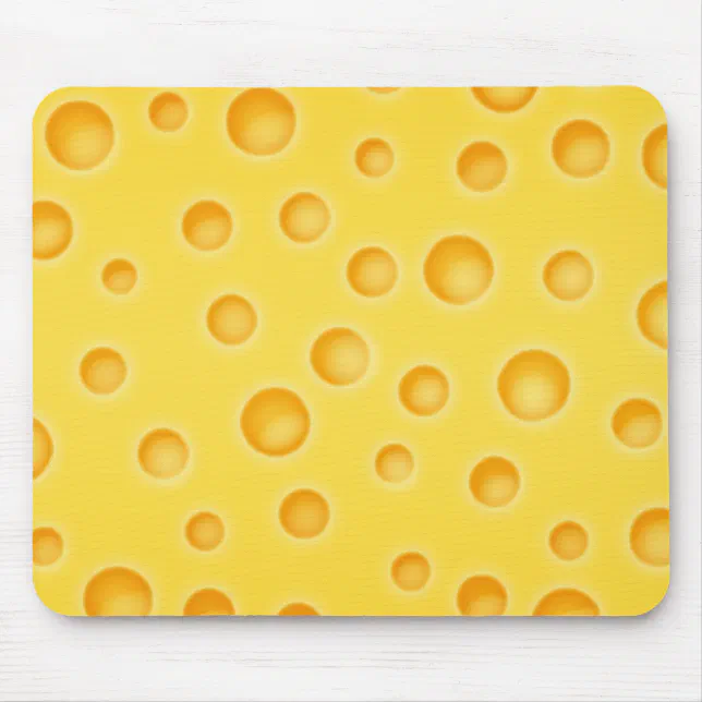 Swiss Cheese Cheezy Texture Pattern Mouse Pad | Zazzle