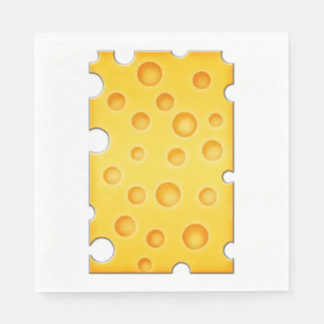 Swiss Cheese Cheezy Texture Pattern Paper Napkins | Zazzle