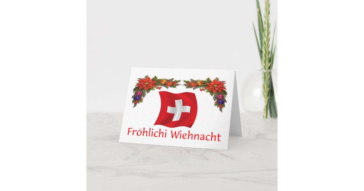 Swiss Christmas Holiday Card | Zazzle