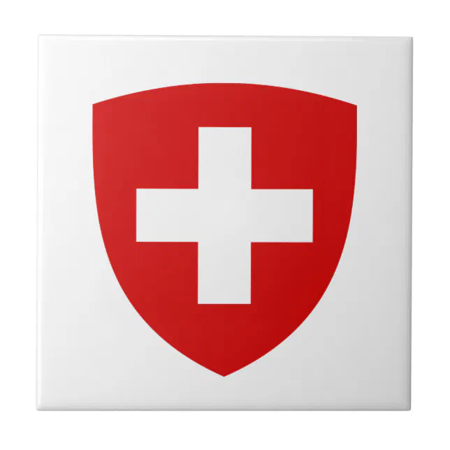 Swiss Coat of Arms - Switzerland Souvenir Tile | Zazzle