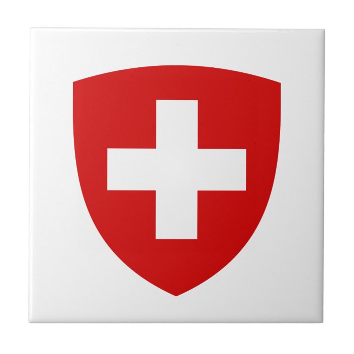 Swiss Coat of Arms - Switzerland Souvenir Tile | Zazzle.com