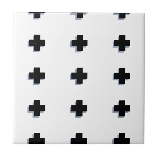 Swiss Crosses Modern Scandinavian Design Ceramic Tile | Zazzle.com