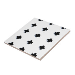 Swiss Crosses Modern Scandinavian Design Ceramic Tile | Zazzle