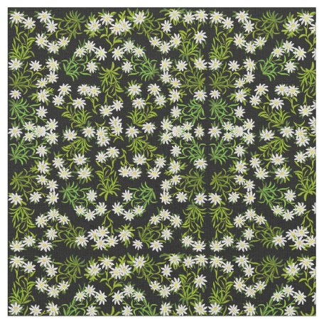 Edelweiss Swiss Alpine Flower Fabric | Zazzle