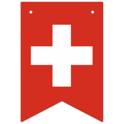 Swiss flag banner | Zazzle