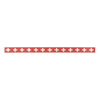 Swiss flag ribbon | Zazzle