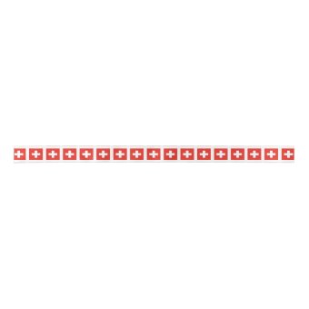 Swiss Flag Satin Ribbon | Zazzle