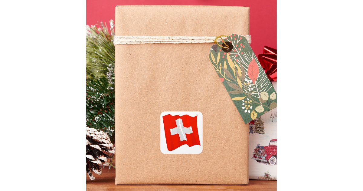 Swiss Flag Stickers | Zazzle