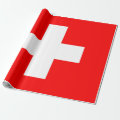 Swiss Flag (Switzerland) Wrapping Paper | Zazzle
