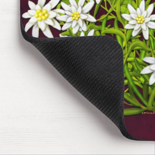 Swiss Mountain Edelweiss Flowers Mousepad | Zazzle