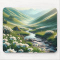 Swiss Mountains and Edelweiss Mouse Pad | Zazzle