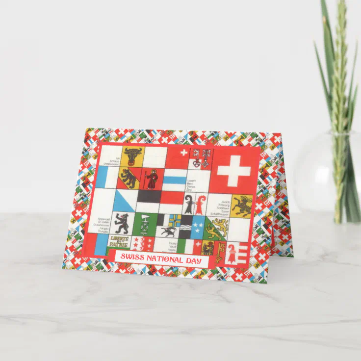Swiss National Day Greetings Card | Zazzle