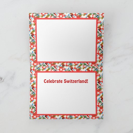 Swiss National Day Greetings Card | Zazzle