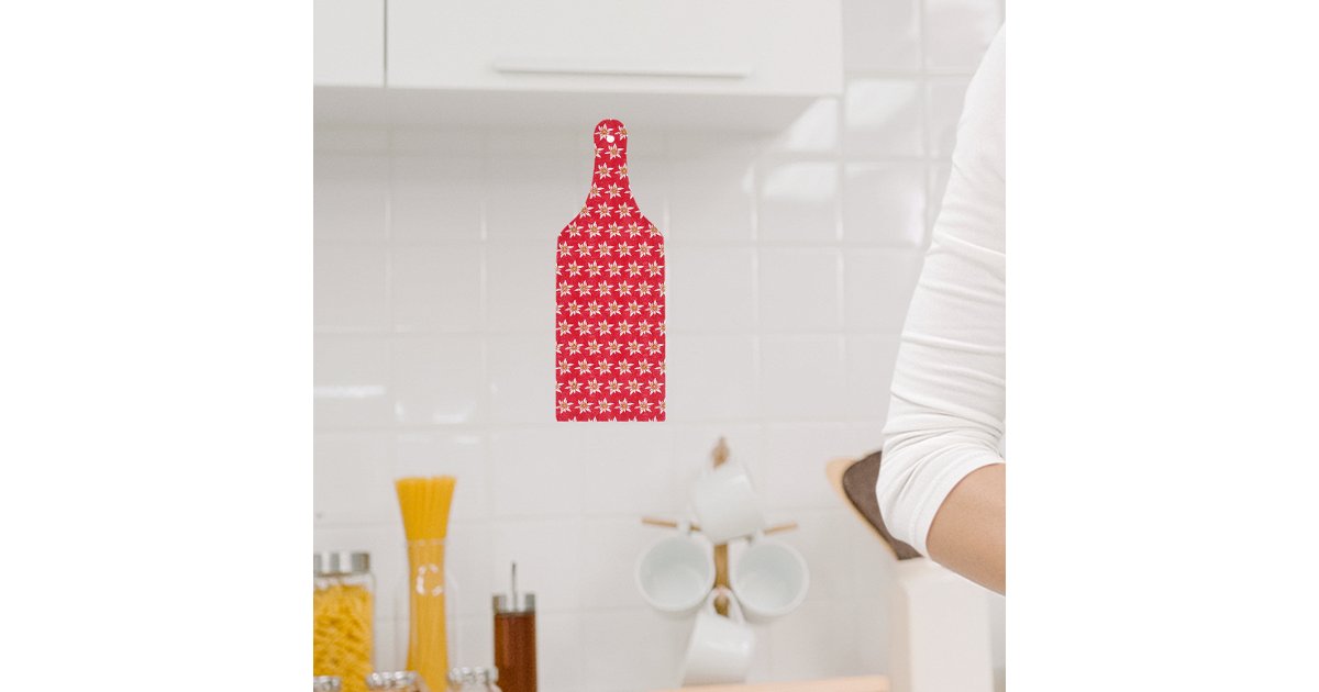 Swiss Symbol Edelweiss Flower Pattern Cutting Board | Zazzle