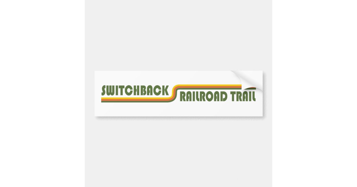 Switchback Railroad Trail Bumper Sticker | Zazzle