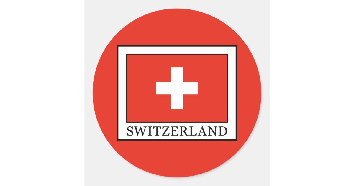 Switzerland Classic Round Sticker | Zazzle