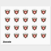 Switzerland Classic Round Sticker | Zazzle