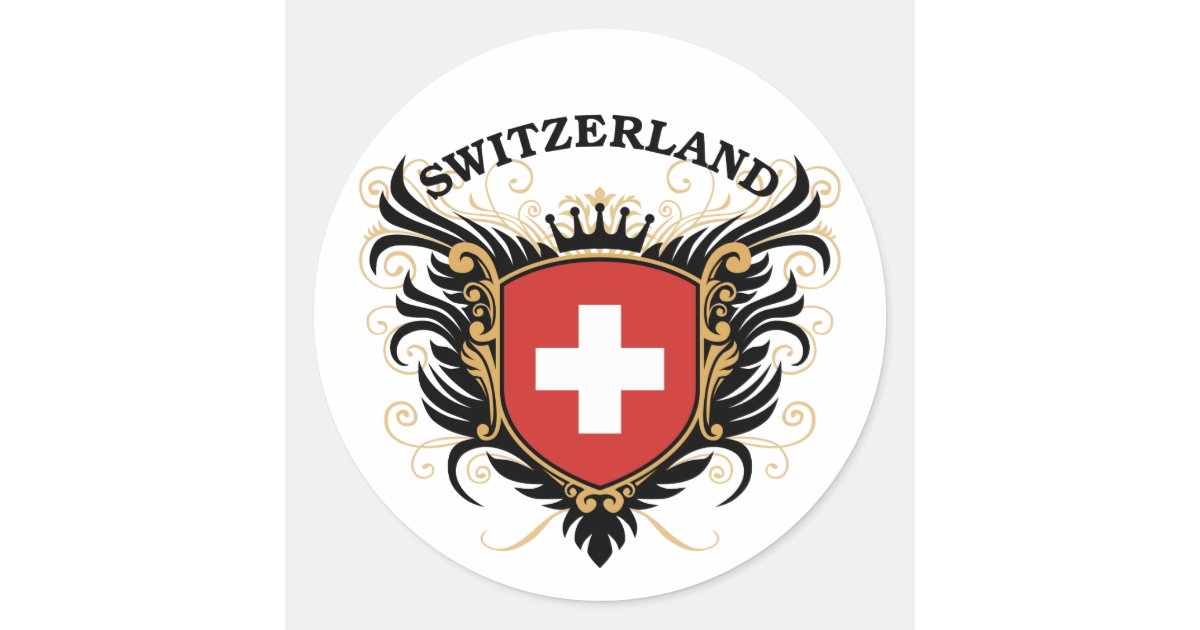 Switzerland Classic Round Sticker | Zazzle