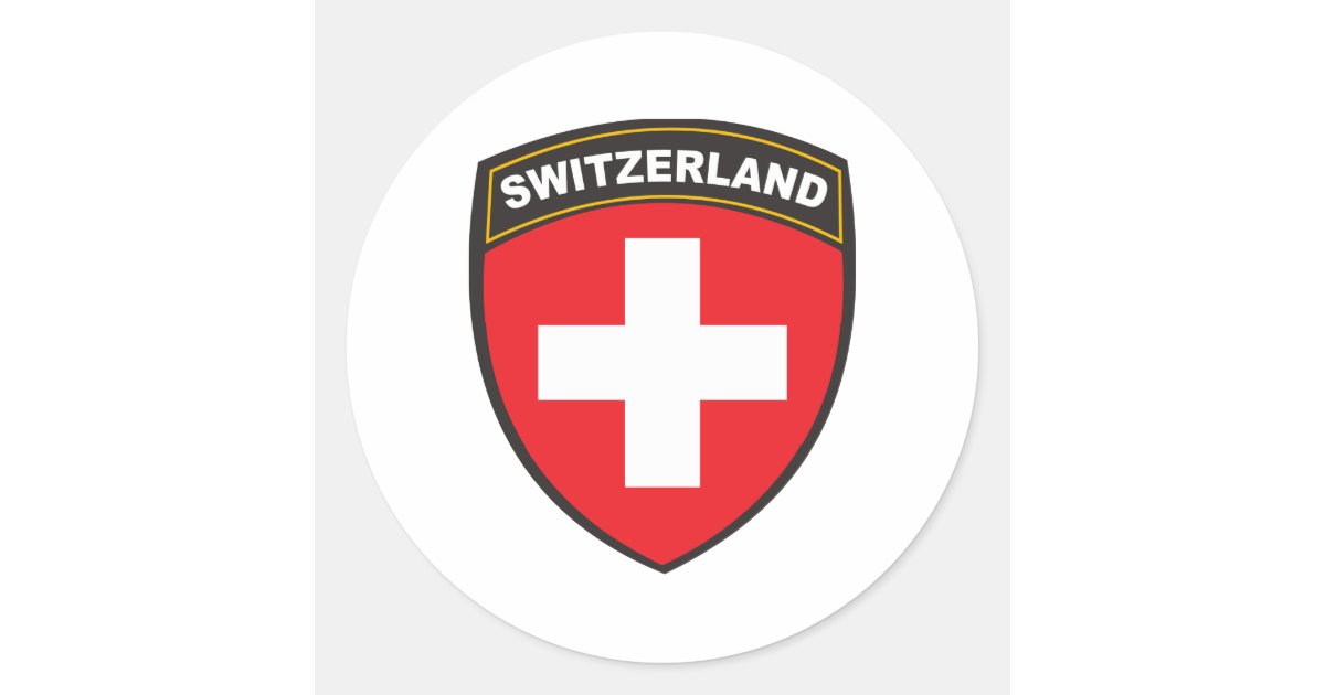 Switzerland Classic Round Sticker | Zazzle