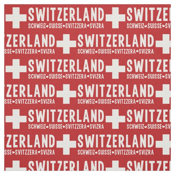 Switzerland Fabric | Zazzle