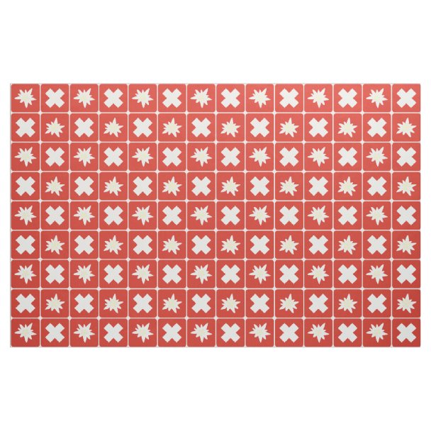 Switzerland flag fabric | Zazzle