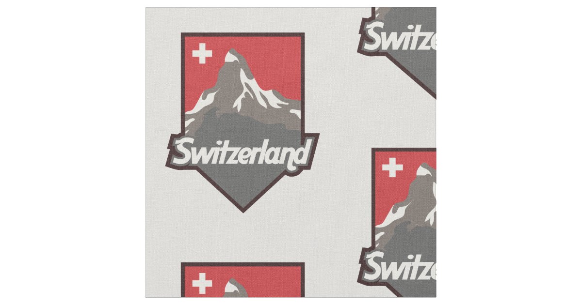 Switzerland Fabric | Zazzle
