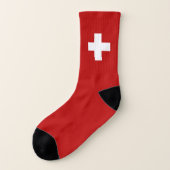 Switzerland flag socks | Zazzle