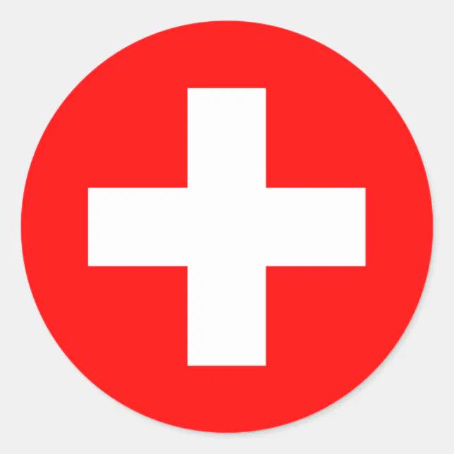 Switzerland Flag Sticker | Zazzle