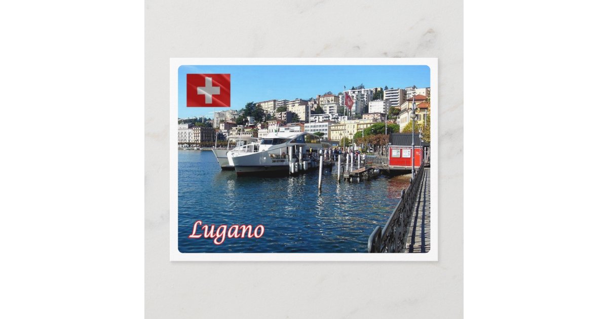 Switzerland - Lugano - Postcard | Zazzle