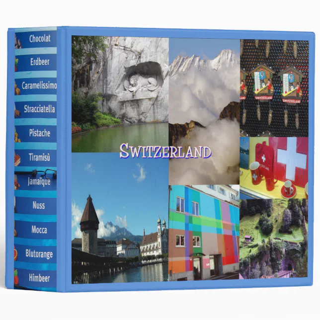 Switzerland Photo Collage Binder | Zazzle