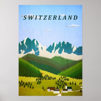 Switzerland Poster | Zazzle