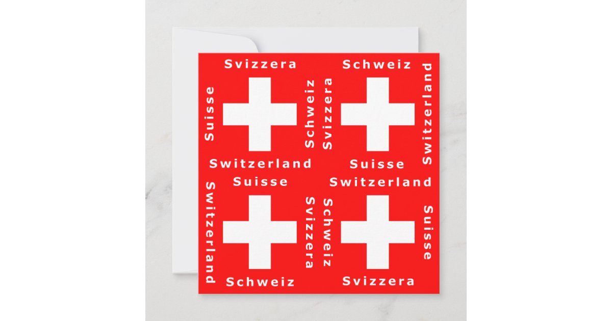 Switzerland, Suisse, Schweiz, Svizzera Invitation | Zazzle